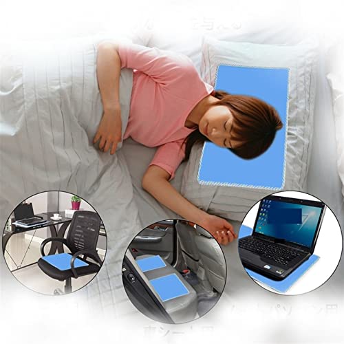 LUCBEI Ice pad Gel Cooling Mat Summer Yoga Sofa Floor Office Chair Pet Cooling Gel Cooling Mattress Cooling ice Pads (Color : Brass, Size : 90 * 90cm)