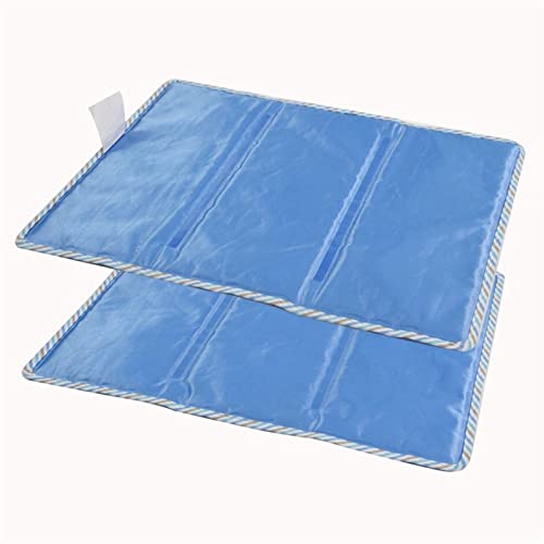 LUCBEI Ice pad Gel Cooling Mat Summer Yoga Sofa Floor Office Chair Pet Cooling Gel Cooling Mattress Cooling ice Pads (Color : Brass, Size : 90 * 90cm)