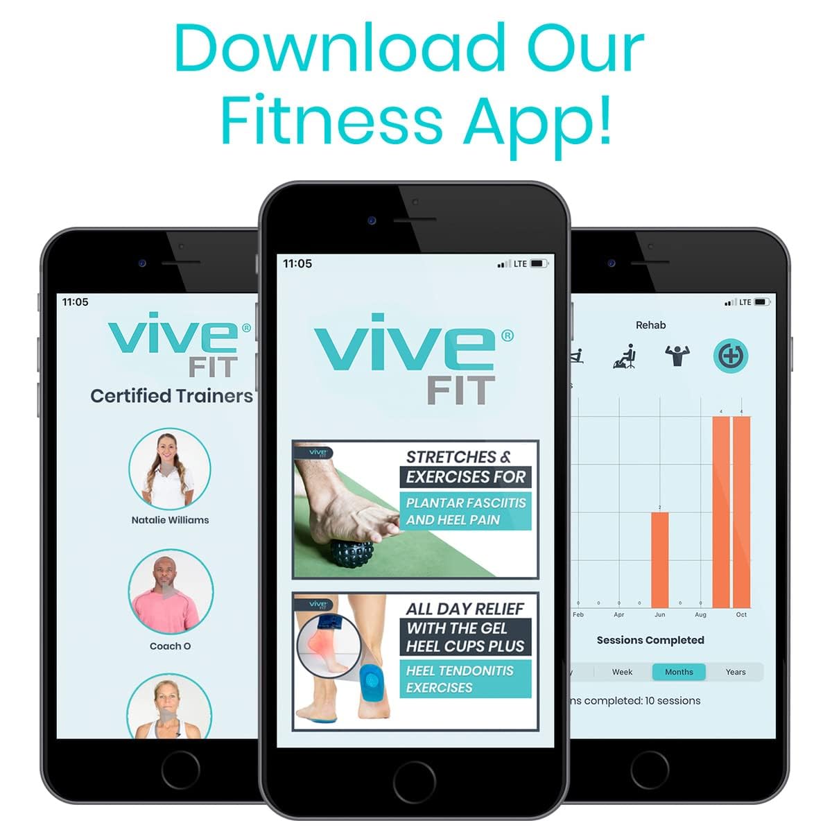 Vive Envelop Gel Heel Cups - Heel Cushion for Women, Men, Bone Spur, Plantar Fasciitis Support - Shoe Inserts Provide Foot Pain Relief