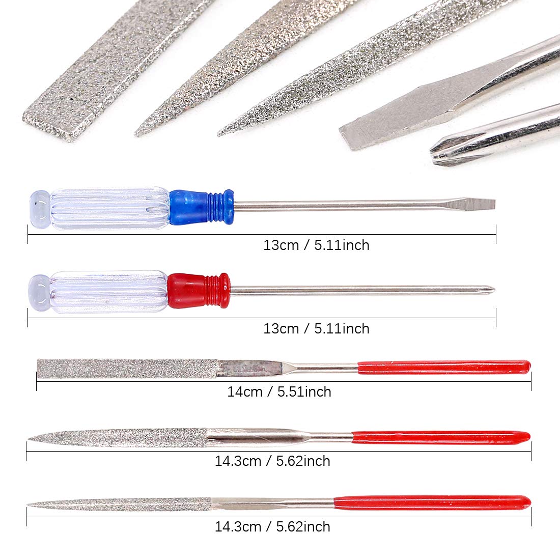 Keadic 24Pcs Gundam Modeler Basic Tools Craft Set for Car Gundam Model Assemble Building