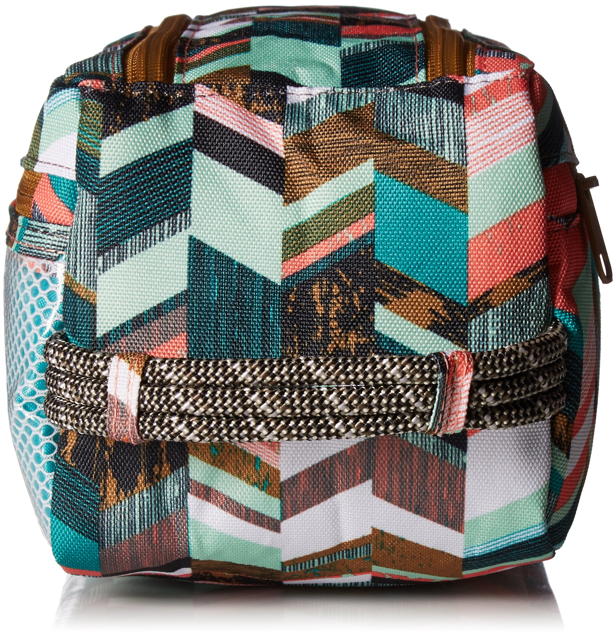 KAVU Grizzly Kit Accessory Bag Padded Lightweight Travel Case - Coastal Blocks