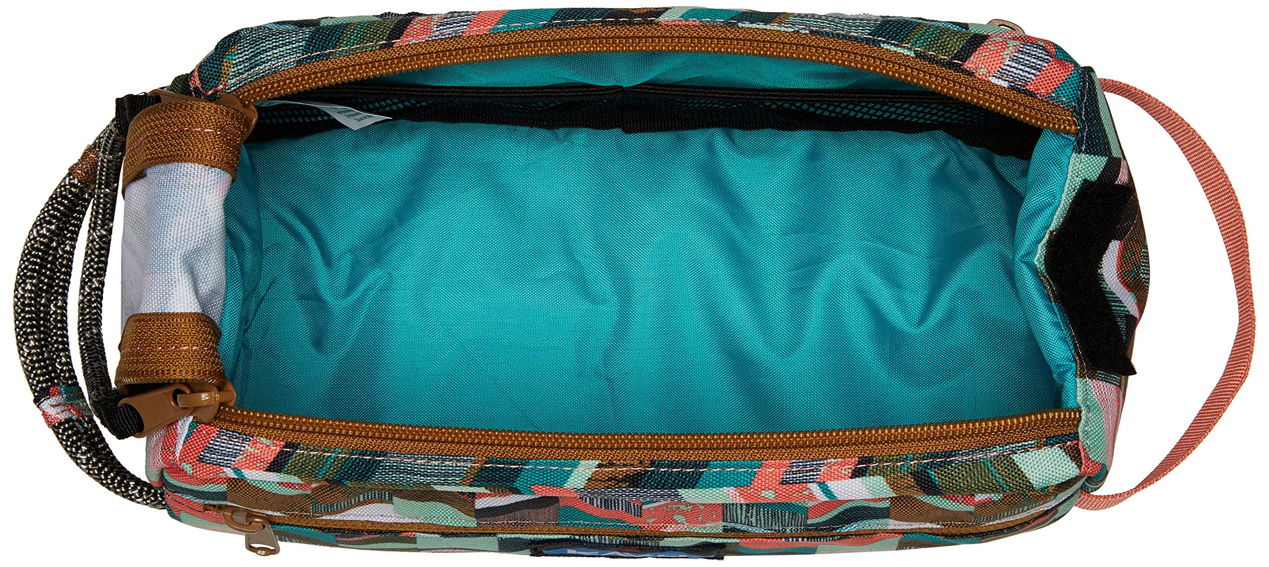 KAVU Grizzly Kit Accessory Bag Padded Lightweight Travel Case - Coastal Blocks