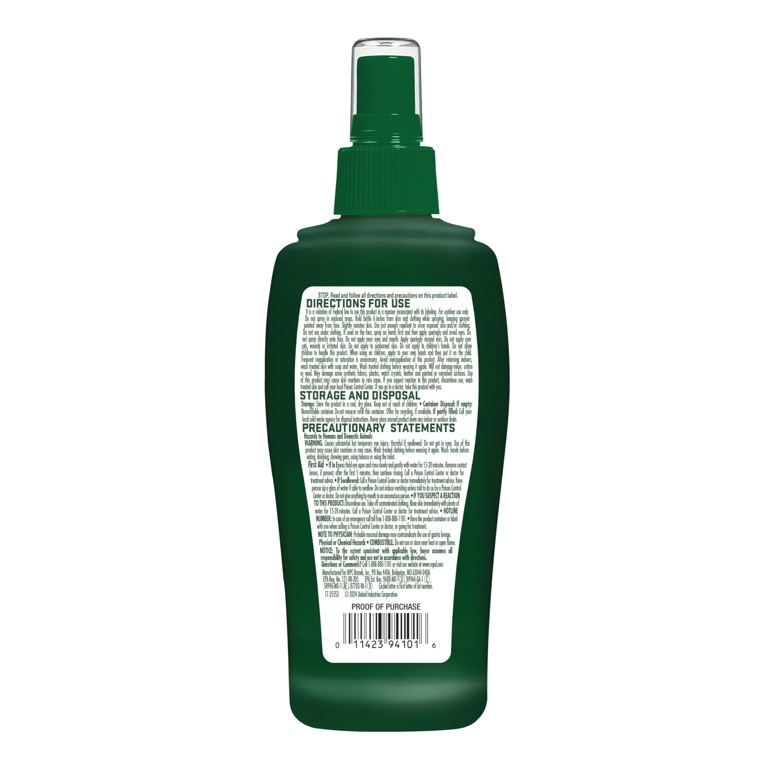 Repel Insect Repellent Sportsman Max Formula (2 Pack), Repels Mosquitoes, Ticks and Gnats, Effective Long-Lasting Protection, 40% DEET (Pump Spray) 6 fl Ounce