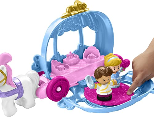 Disney Princess Toddler Toy Little People Cinderella’S Dancing Carriage Playset With Horse & Figures For Ages 18+ Months