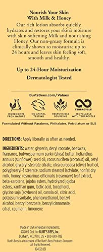 Burt's Bees Hand Cream for Dry Skin, Unscented, Ultimate Care with Baboab Oil, Milk & Honey 6 Ounce (Pack of 3) (Packaging May Vary)