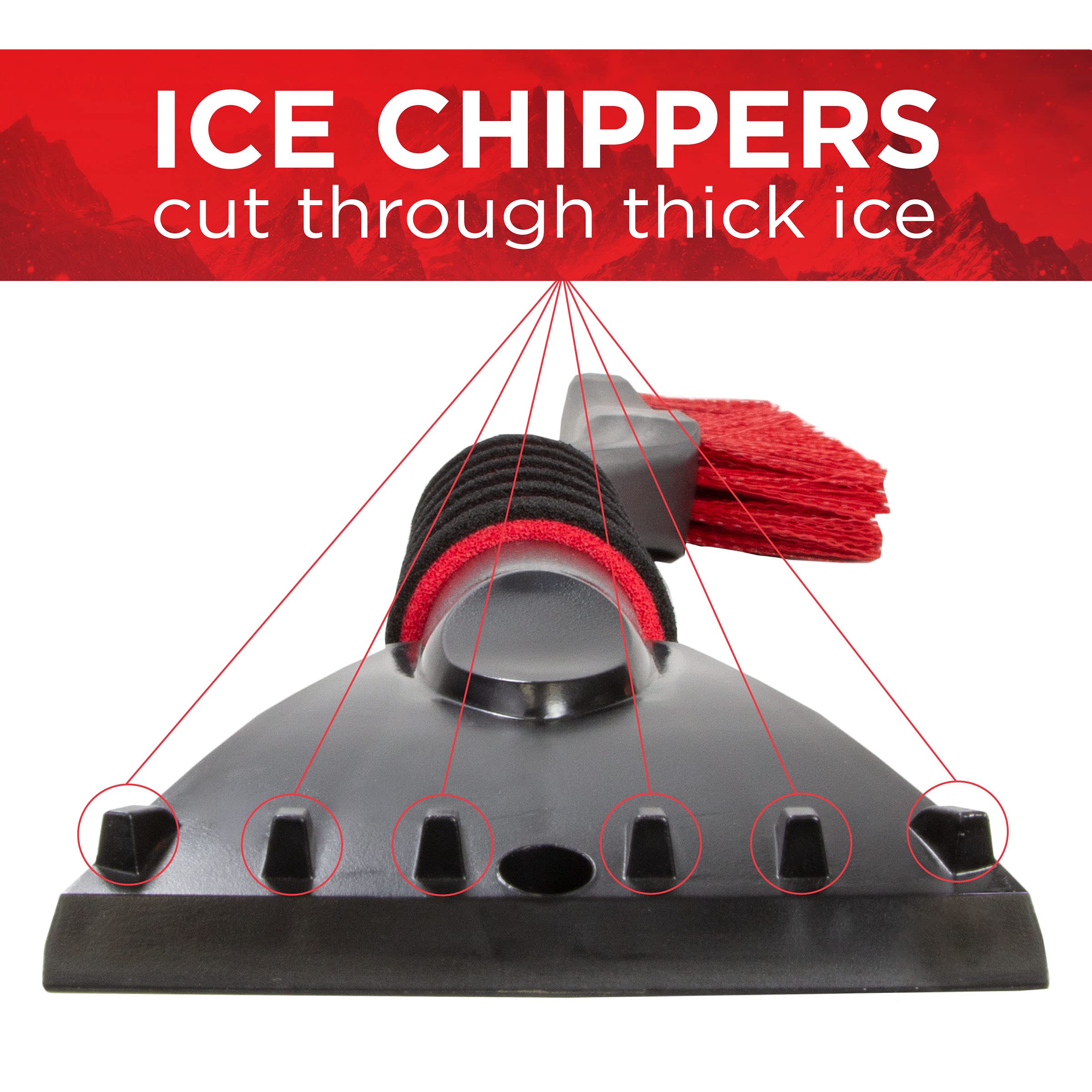 Mallory 532 Cool-Force 26” Snowbrush with Ice Scraper, 1 Pack