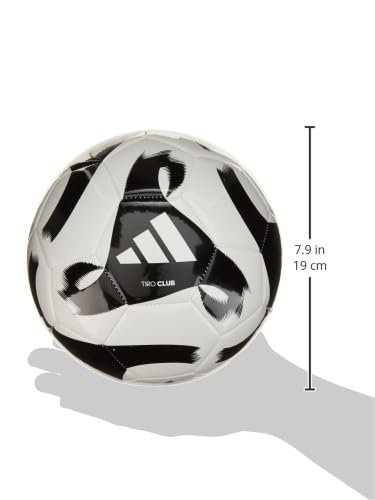 adidas Unisex-Adult Tiro Club Ball, White/Black, 4