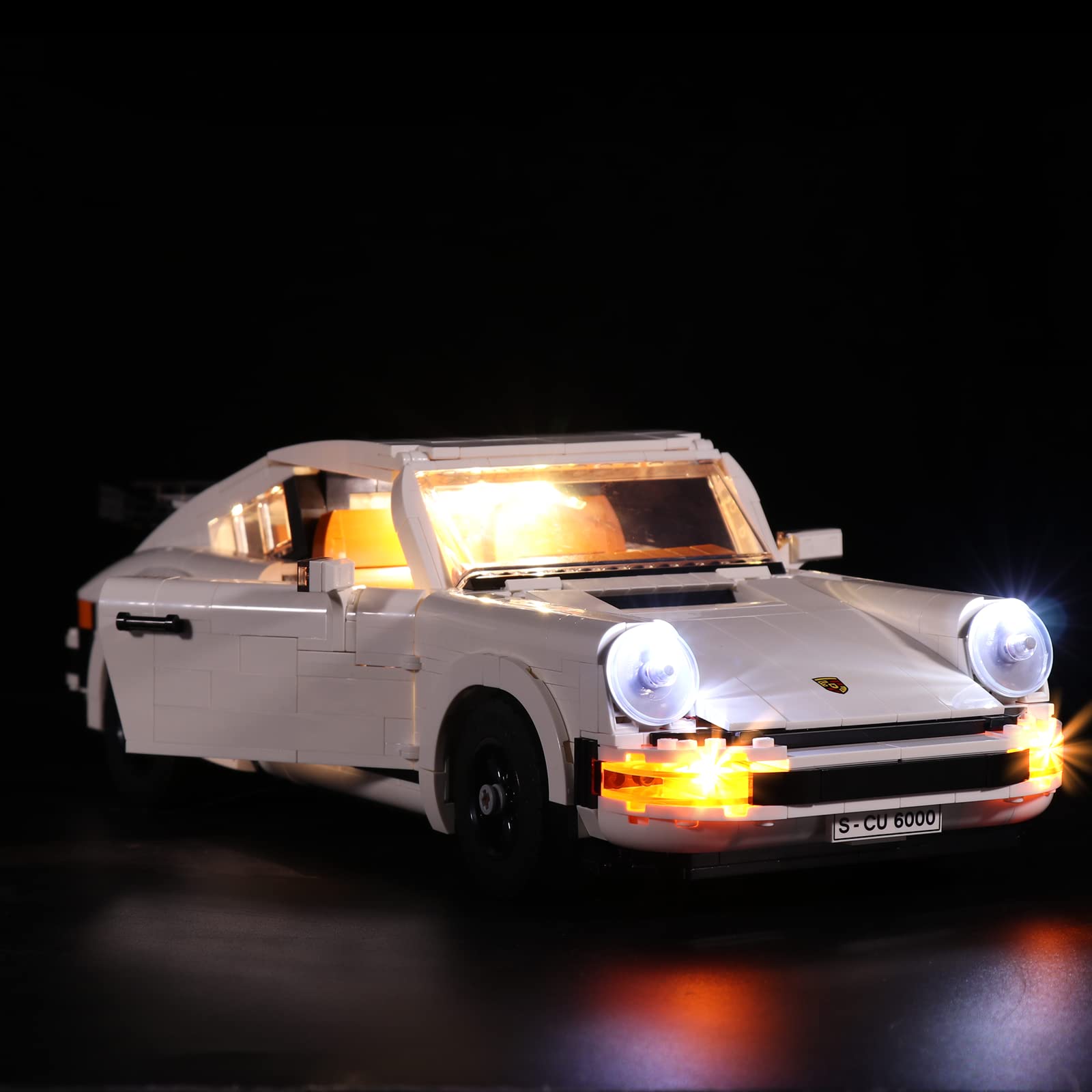 Bourvill LED Lights Kit for Lego Porsche 911 (10295) - Lights Set Compatible with Lego 10295 Set -Classic Version (Lights Kit without Model)
