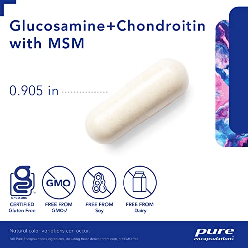 Pure Encapsulations Glucosamine Chondroitin with MSM | Supplement to Support Cartilage, Connective Tissue, and Joint Health* | 120 Capsules