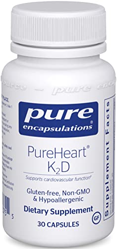 Pure Encapsulations PureHeart K2D | Hypoallergenic Supplement to Promote Calcium Homeostasis and Cardiovascular Function* | 30 Capsules