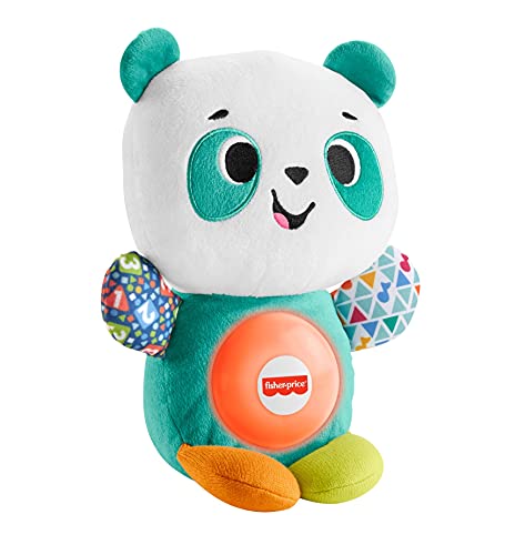 Fisher-Price Linkimals Baby & Toddler Toy Play Together Panda Plush With Interactive Music & Lights For Ages 9+ Months