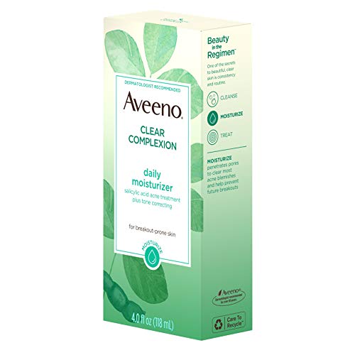 Aveeno, Facial Moisturizers Clear Complexion Daily Moisturizer Pump,4 fl oz
