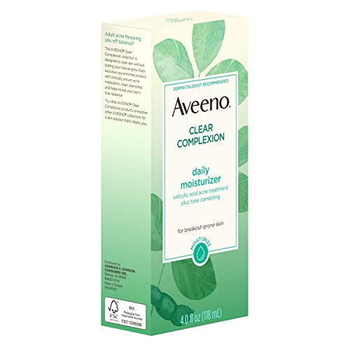 Aveeno, Facial Moisturizers Clear Complexion Daily Moisturizer Pump,4 fl oz