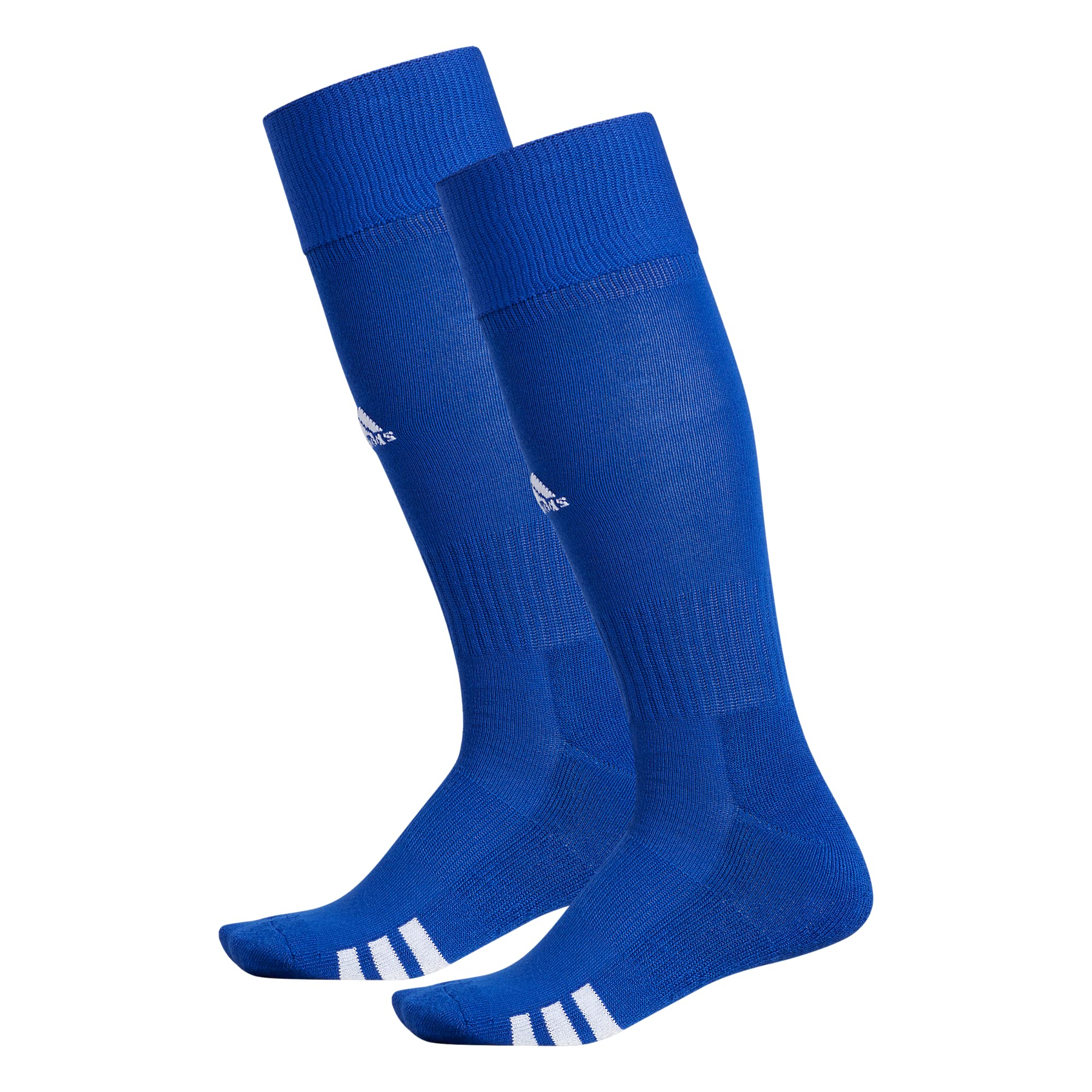 adidas Rivalry Field Multi Sport Over The Calf (OTC) Socks for Boys, Girls, Men and Women (2-Pair), Royal Blue/White, Small