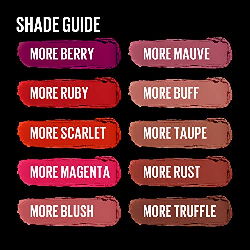 Maybelline Color Sensational Ultimatte Matte Lipstick, Non-Drying, Intense Color Pigment, More Blush, Rose Pink, 1 Count