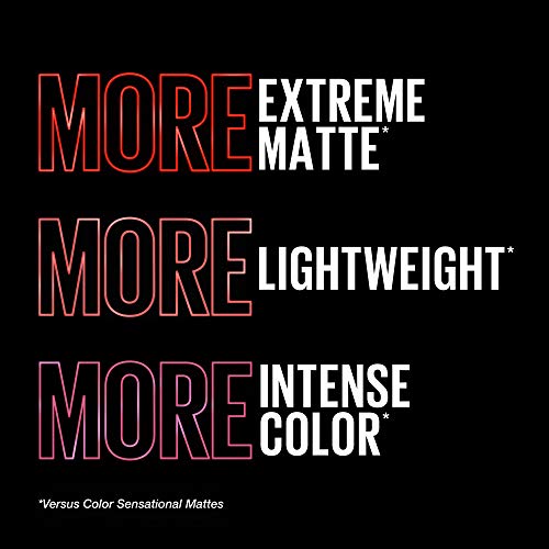 Maybelline Color Sensational Ultimatte Matte Lipstick, Non-Drying, Intense Color Pigment, More Blush, Rose Pink, 1 Count