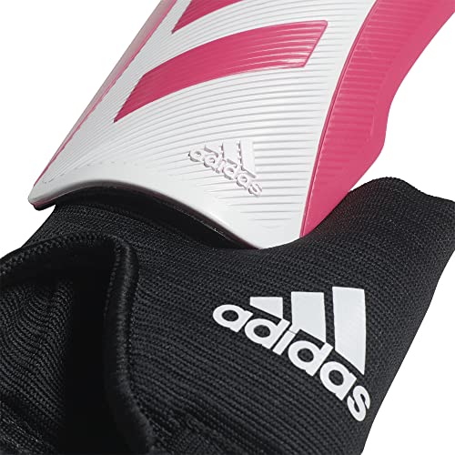 adidas unisex-teen Tiro Soft Ground Match Shin Guards, Team Shock Pink/White, Medium