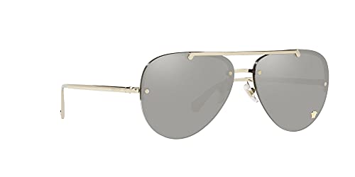 Versace VE2231 Sunglasses - (12526G) Pale Gold/Light Gray Mirror Silver - 60mm