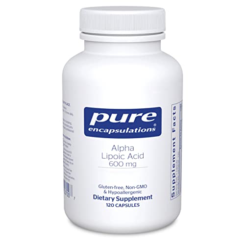 Pure Encapsulations Alpha Lipoic Acid 600 mg | ALA Supplement for Liver Support, Antioxidants, Nerve and Cardiovascular Health, Free Radicals, and Carbohydrate Support* | 120 Capsules