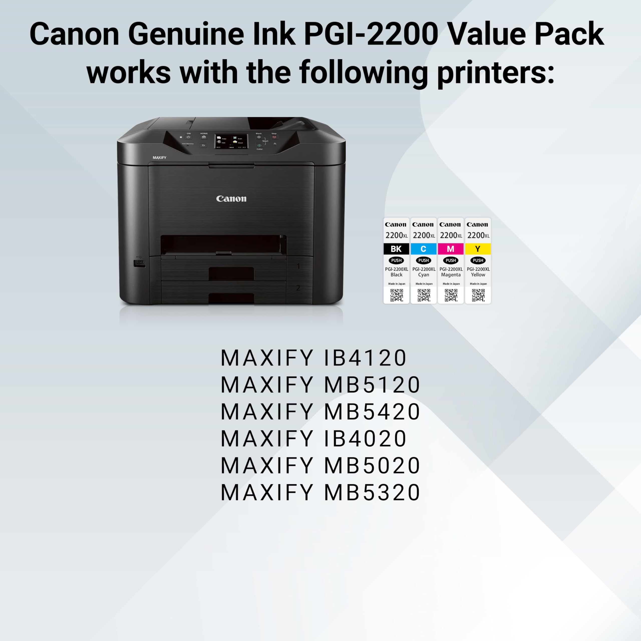 PGI-2200 XL 4 Color Value Pack