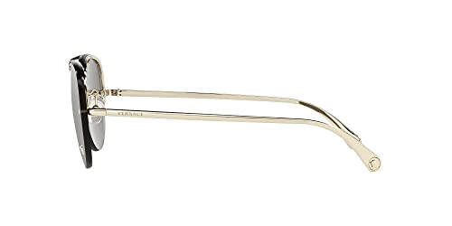 Versace VE2231 Sunglasses - (12526G) Pale Gold/Light Gray Mirror Silver - 60mm