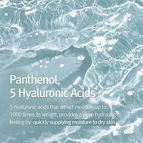 PYUNKANG YUL Calming Moisture Serum for Strong Daily Moisturizing Power, Skin Revival & Soothing Care with Centella Asiatica, Tea Tree, 5 Hyaluronic Acids, Ceramide | Korean Skin Care Moisturizing Serum | Safe on Acne Prone and Sensitive Skin - 30ml 1 Fl.