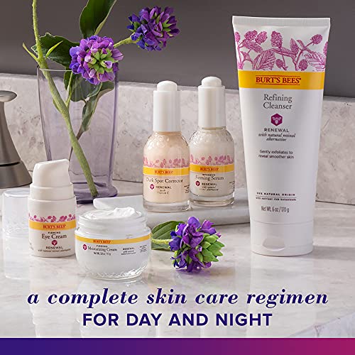 Face Cleanser, Burt's Bees Retinol Alternative, Refining Facial Wash, All Natural, Anti-Aging Skin Care, 6 Ounce (Packaging May Vary)