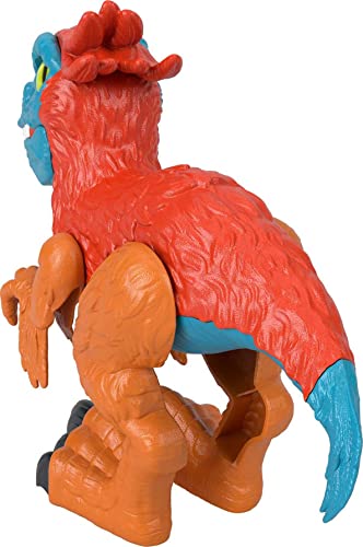 Imaginext Jurassic World Dominion Dinosaur Toy Pyroraptor Xl Poseable 10-Inch Figure for Preschool Pretend Play 3+ Years