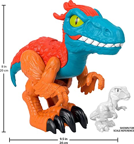 Imaginext Jurassic World Dominion Dinosaur Toy Pyroraptor Xl Poseable 10-Inch Figure for Preschool Pretend Play 3+ Years