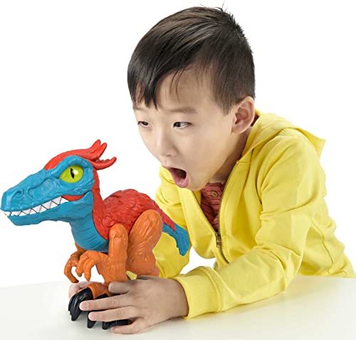 Imaginext Jurassic World Dominion Dinosaur Toy Pyroraptor Xl Poseable 10-Inch Figure for Preschool Pretend Play 3+ Years