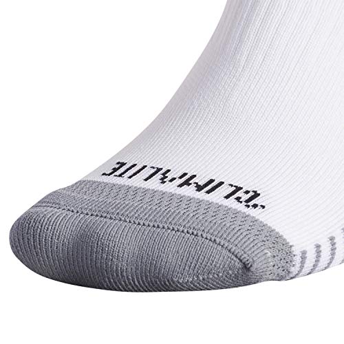 adidas Copa Zone Cushion 4 Soccer Socks for Boys, Girls, Men and Women (1-Pair), White/White, X-Small