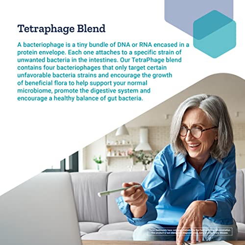 FLORASSIST® GI with Phage Technology – Proprietary Probiotic 15 Billion CFU and TetraPhage Blend Supplement for Digestive Health Support - Non-GMO, Gluten-Free -30 Liquid Vegetarian Capsules