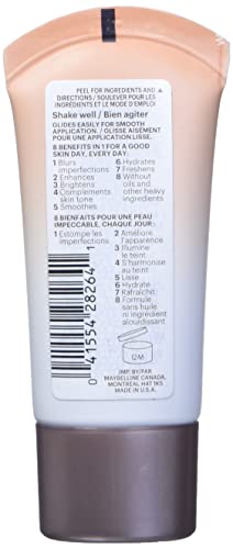 Maybelline Dream Fresh Skin Hydrating BB cream, 8-in-1 Skin Perfecting Beauty Balm with Broad Spectrum SPF 30, Sheer Tint Coverage, Oil-Free, Medium, 1 Fl Oz