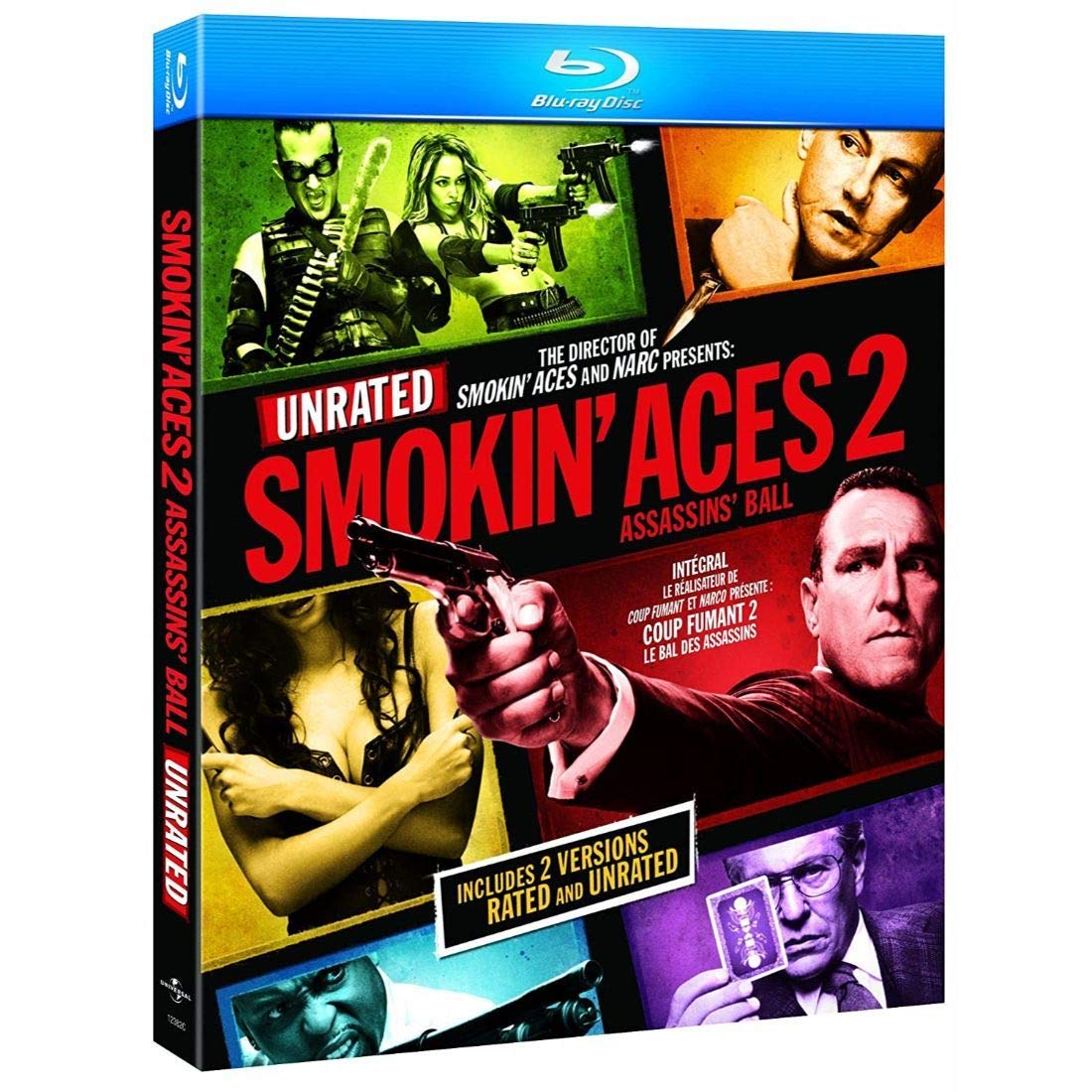 Smokin Aces 2 Pack: Smokin Aces 1 / Smokin' Aces 2: Assassins' Ball (3 Disc Blu Ray Set) Starring: Ryan Reynolds, Ray Liotta, Joseph Ruskin, Tom Berenger, Clayne Crawford (Director: P.J. Pesce)