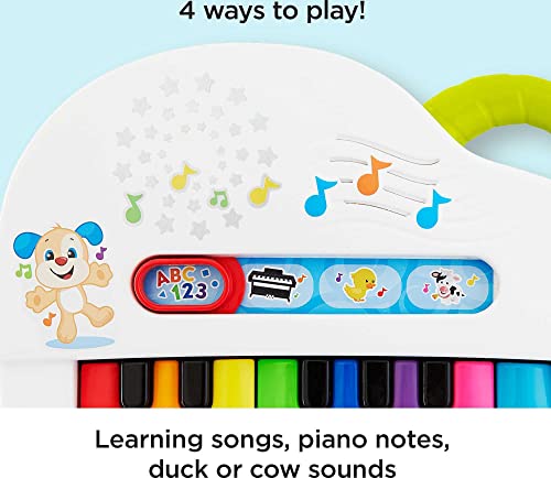 Fisher-Price Laugh & Learn Baby Toy Silly Sounds Light-Up Piano With Learning Content & Music For Ages 6+ Months