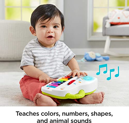 Fisher-Price Laugh & Learn Baby Toy Silly Sounds Light-Up Piano With Learning Content & Music For Ages 6+ Months