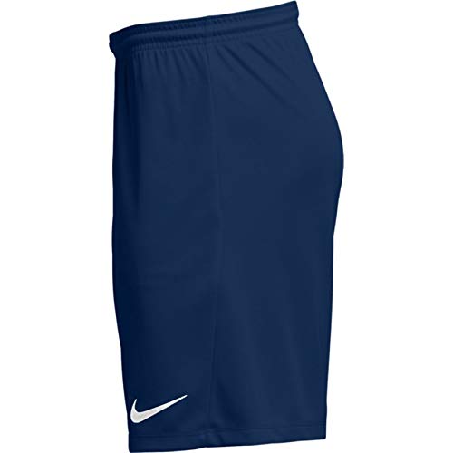 Nike Youth Park III Shorts (Navy/White, Small)