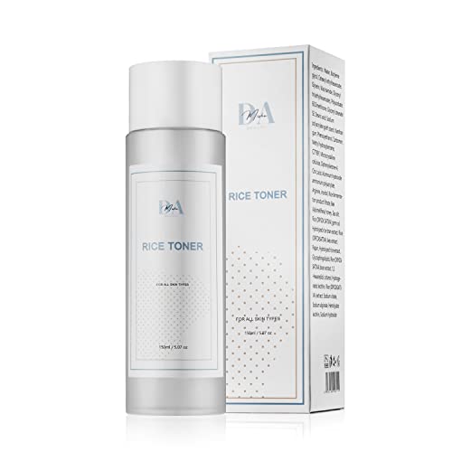 Damisha Rice Toner 5.07 oz | Hydrating | Moisturizing | Glowing Effect | Niacinamide | Facial Tonic for Dry, Sensitive, Oil, Combination, Normal Skin