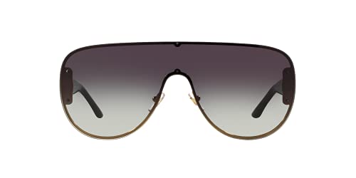 Versace Woman Sunglasses Pale Gold Frame, Light Grey Gradient Dark Blue Lenses, 0MM