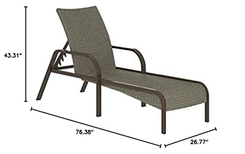 Cosco Outdoor Living SmartWick Chaise Lounger, Warm Gray (88463QDT1E)