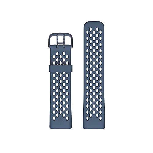 Fitbit Charge 5 Sport Accessory Band, Official Fitbit Product, Deep Sea, Small