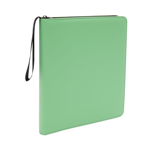 Okuna Outpost Trading Card Binder with 9-Pocket Plastic Sleeves, Zipper Organizer for 360 TCG Cards (Green)