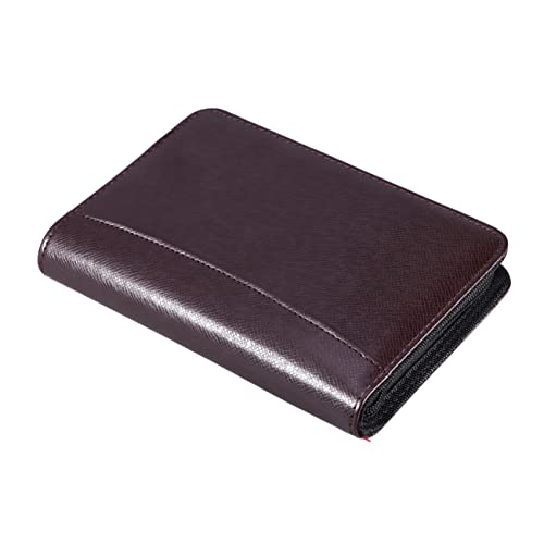 Ciieeo Notepad Calculator Leather padfolio Zippered Leather Portfolio Business Portfolio Zipper Portfolio Business Notepad Business padfolio folders for Binders with Zipper Wallet