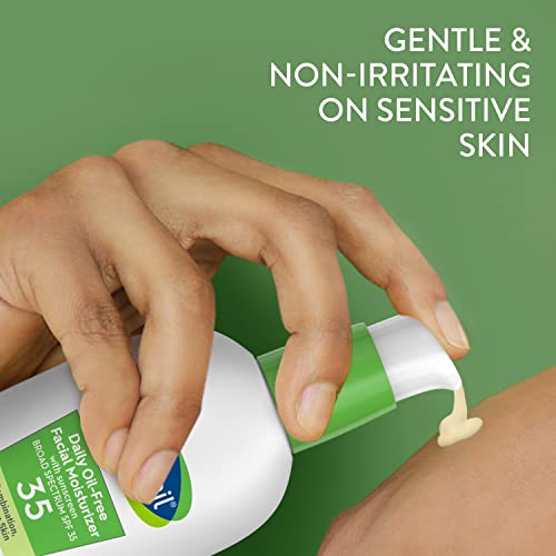 Cetaphil Face Moisturizer, Daily Oil Free Facial Moisturizer with SPF 35, For Dry or Oily Combination Sensitive Skin, Fragrance Free Face Lotion