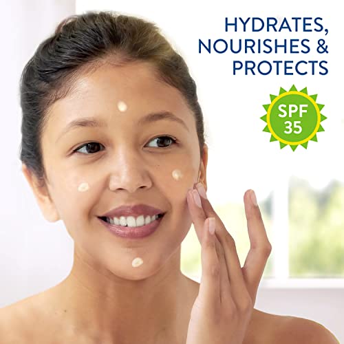 Cetaphil Face Moisturizer, Daily Oil Free Facial Moisturizer with SPF 35, For Dry or Oily Combination Sensitive Skin, Fragrance Free Face Lotion