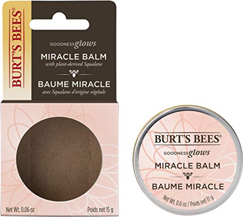 Burt's Bees 100% Natural Origin Goodness Glows Miracle Balm, Hydrates and Softens Dry Skin From Head To Toe, 0.6 Ounce Tin