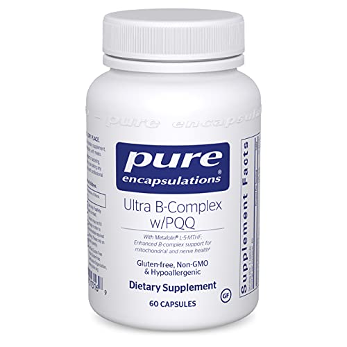 Pure Encapsulations Ultra B-Complex with PQQ | Vitamin B Supplement to Support Nerves, Cells, Methylation, and Mitochondrial Health* | 60 Capsules