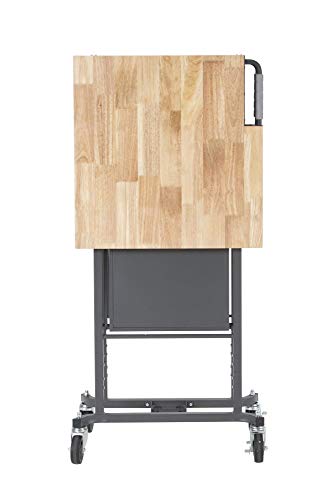 COSCO SmartFold Portable Workbench/Folding Utility Table (Gray Steel Frame)