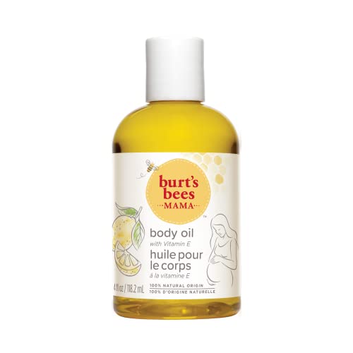 Body Oil, Burt's Bees Mama Hydrating & Smoothing Skin Care with Vitamin E, 100% Natural, 4 Ounce