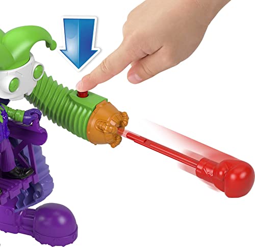 Fisher-Price Imaginext DC Super Friends The Joker Battling Robot with Poseable Figure and Lights for Preschool Pretend Play Ages 3-8 Years